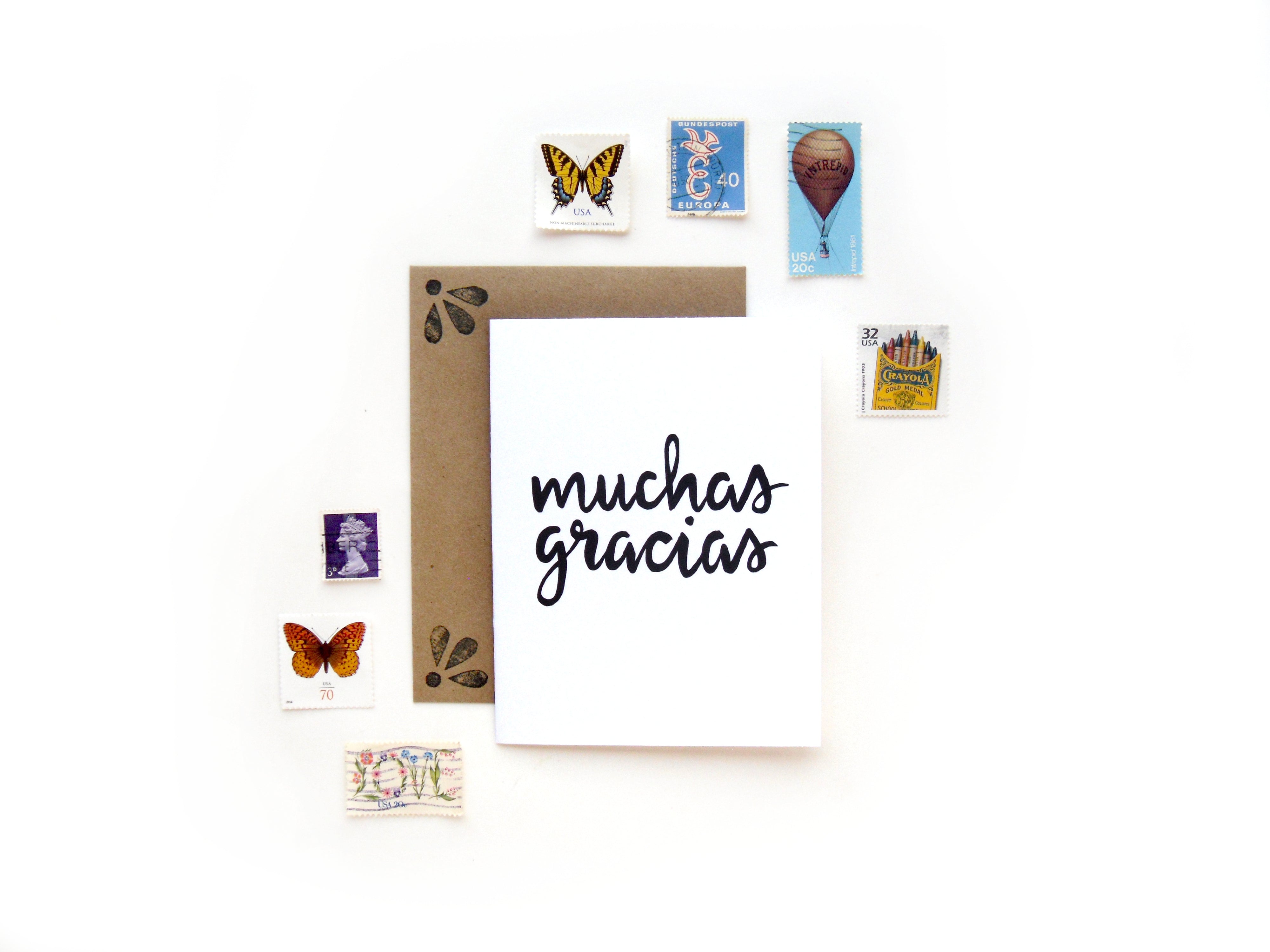 Muchas Gracias Thank You Card – Sketchy Notions
