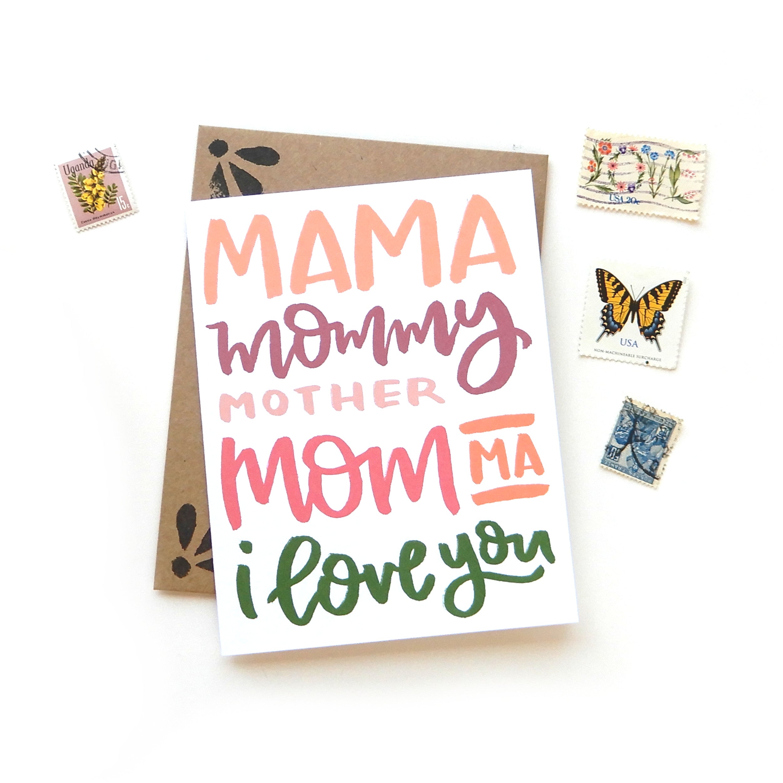 Mother's Day Mama Card | Madre Mom Mommy Hand-lettered Card – Sketchy ...