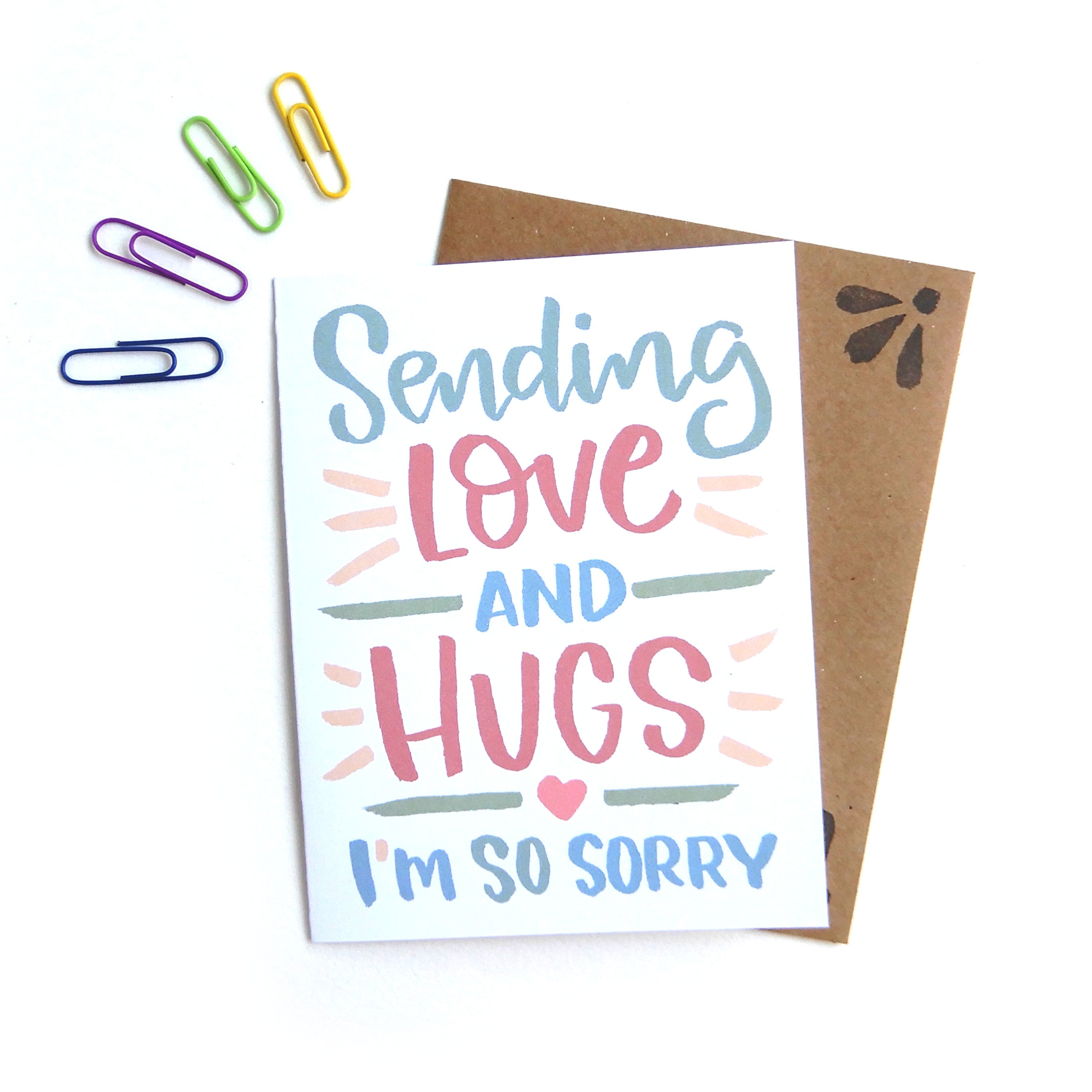 Sending Love and Hugs Card – Sketchy Notions