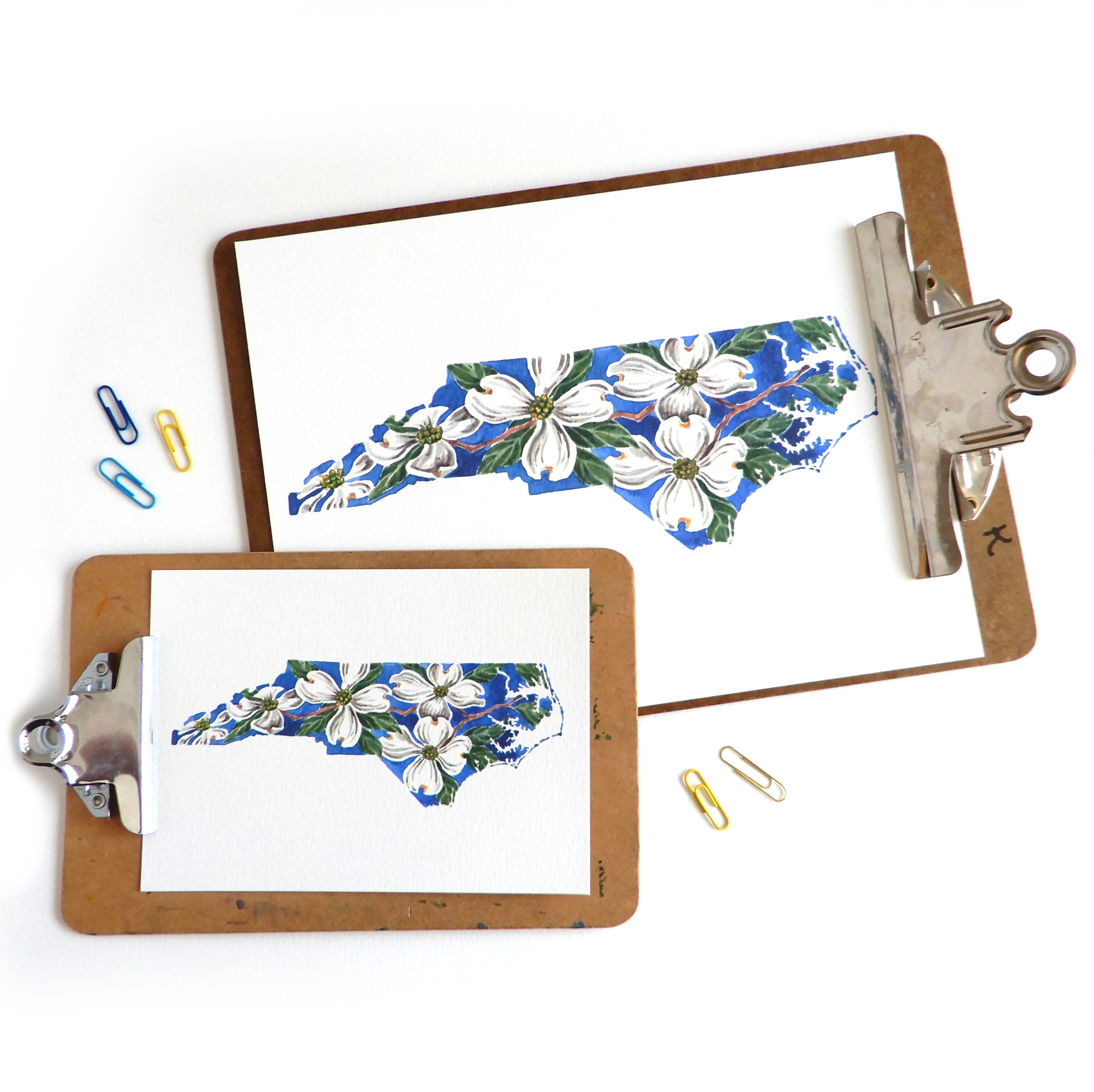 North Carolina Dogwood Print – Sketchy Notions